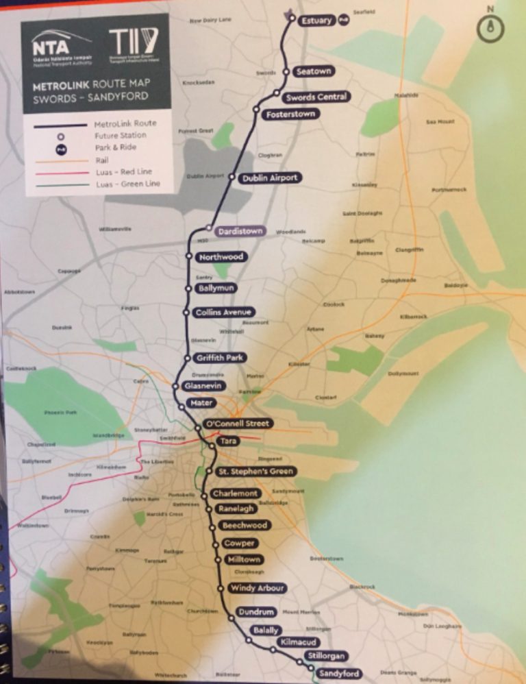 The Proposed Route For Dublin's New Metrolink Has Been Unveiled | Bannon